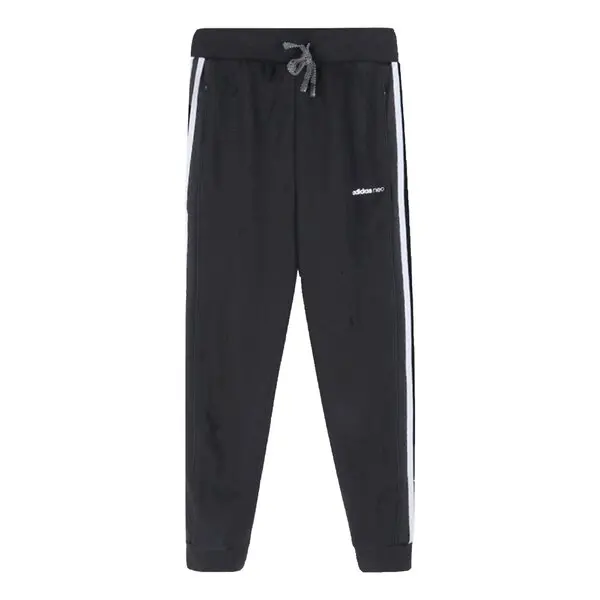 Adidas Neo Cs Msh Pnl Tp Side Stripe Bundle Feet Sports Pants - Black