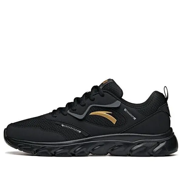 ANTA Black Gold Grey" Running Sneakers