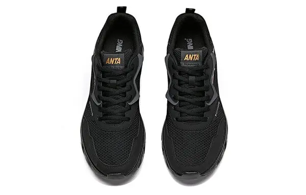 ANTA Black Gold Grey" Running Sneakers