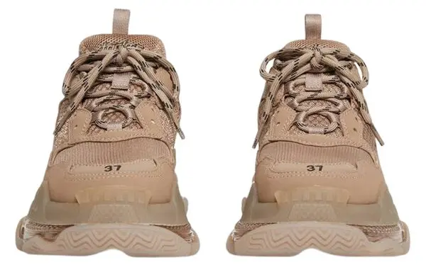 Balenciaga Triple S Sneakers With Clear Sole - Brown