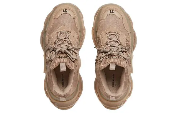 Balenciaga Triple S Sneakers With Clear Sole - Brown