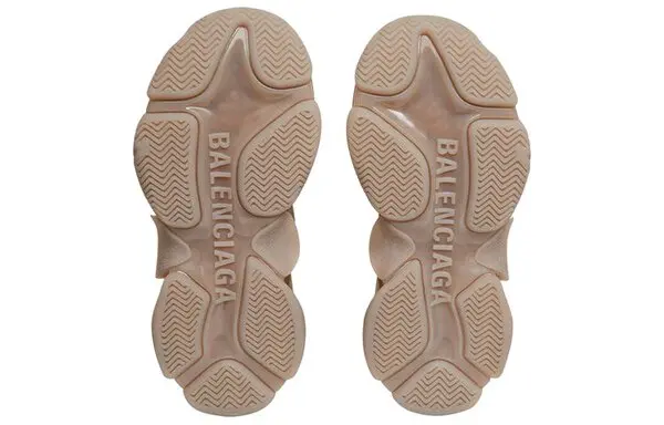 Balenciaga Triple S Sneakers With Clear Sole - Brown