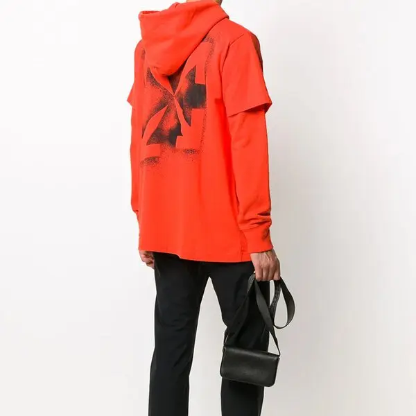 Off-White Arrow Logo Layered Hoodie