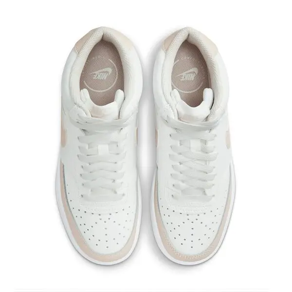 Nike Court Vision Mid Sneakers - White/tan