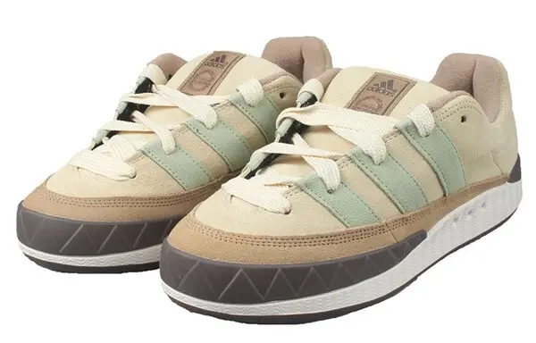 Adidas Adimatic Low Top Sneakers - White/brown