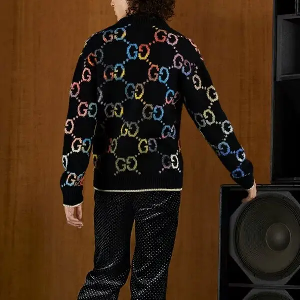 Gucci Gg Wool Jacquard Cardigan
