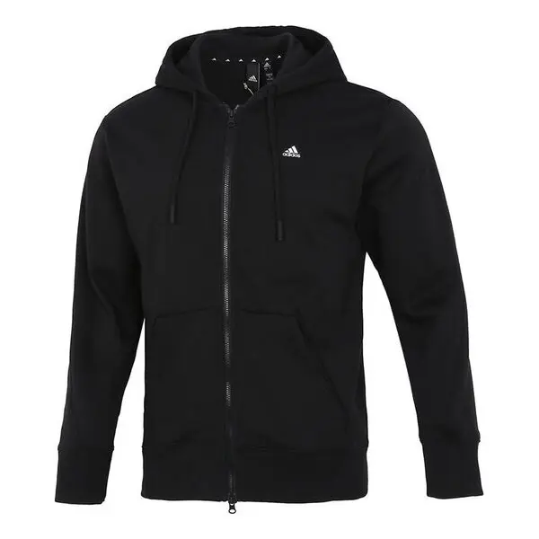 Adidas Logo Woven Zipper Hooded Jacket - Default Color