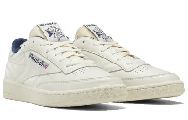 REEBOK Club C 85 Vintage Low Top Sneakers - Cream/blue