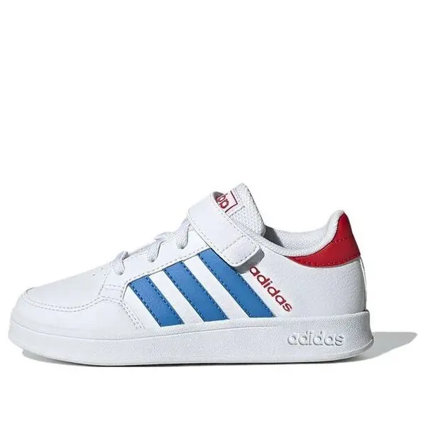 Adidas Breaknet Elastic Lace Sneakers - Cloud White/blue Rush/vivid Red