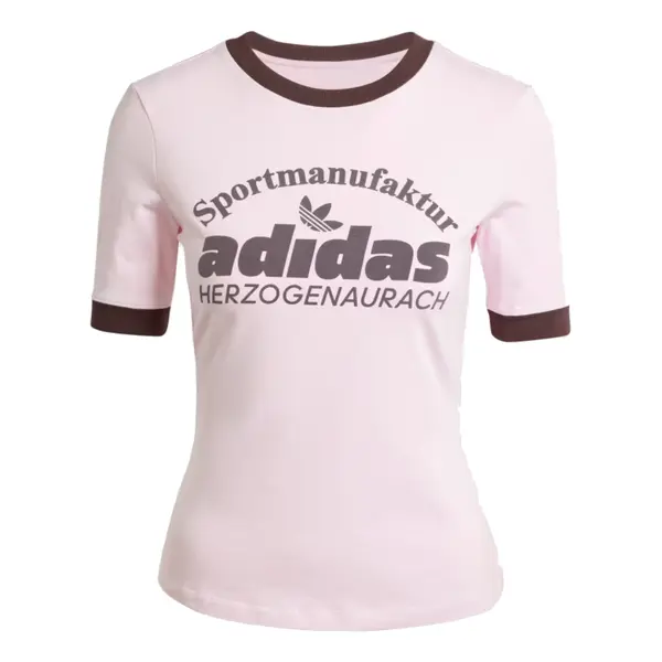 Adidas Originals Retro Graphic T-shirt - Clear Pink