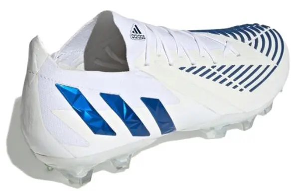 Adidas Predator Edge.1 L Ag Cleats - White/blue