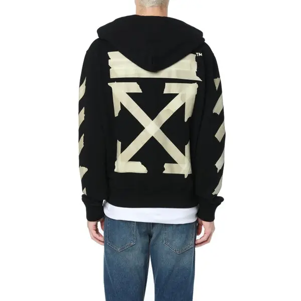Off-White Ss20 Arrows Sketch Zip-up Hoodie