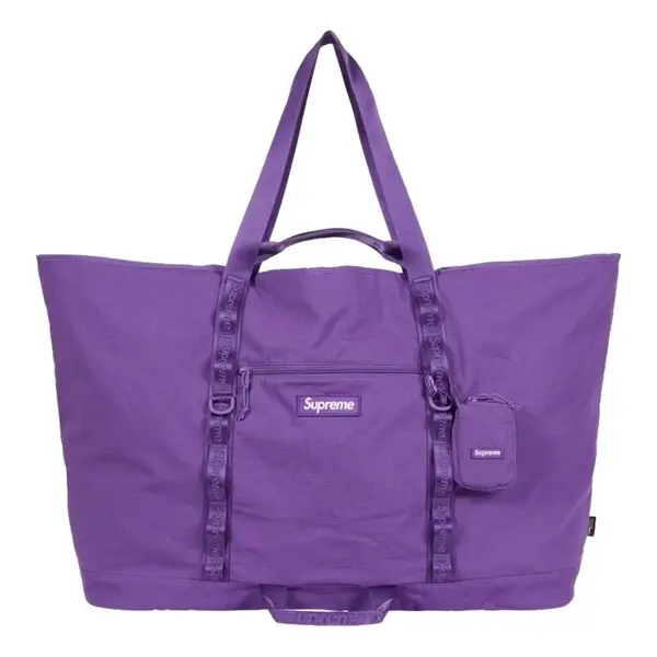 Supreme Ss26 Tote Bag With Utility Pouch - Purple