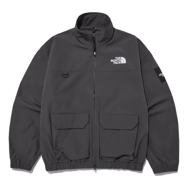 The North Face Fw22 Logo Crop Jacket - Grey