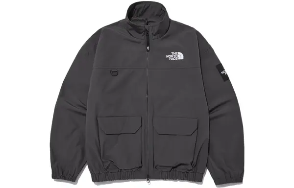 The North Face Fw22 Logo Crop Jacket - Grey