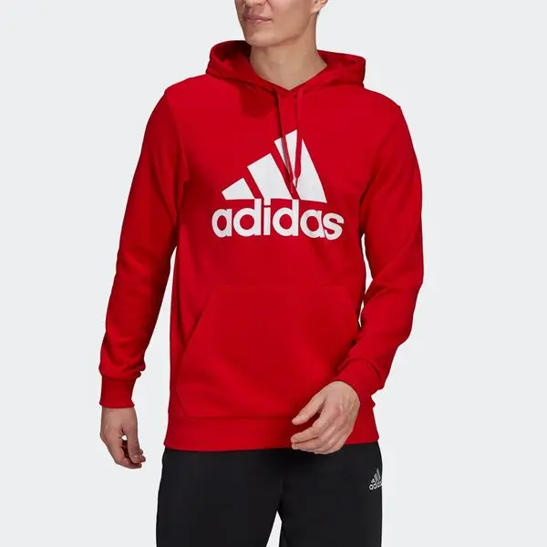 Adidas Pullover With Drawstring And Logo Print
