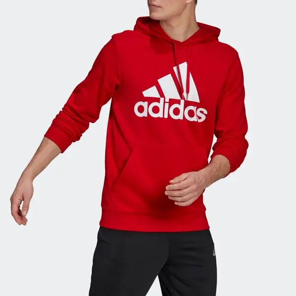 Adidas Pullover With Drawstring And Logo Print