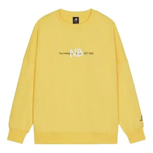 NEW BALANCE Logo Knit Pullover - Yellow