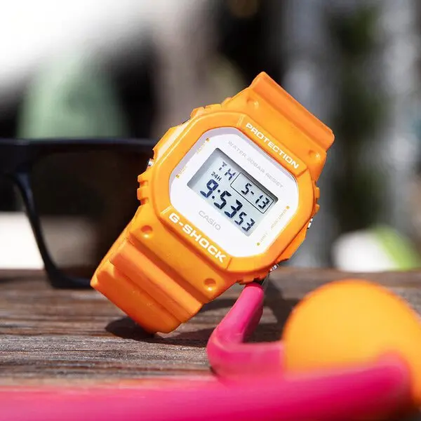 Casio G-shock Square Watch - Orange