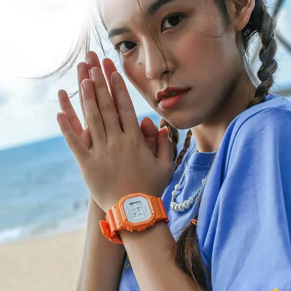 Casio G-shock Square Watch - Orange