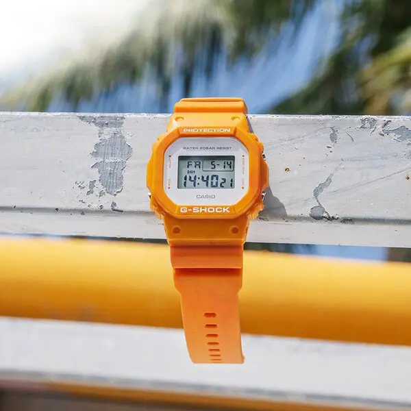 Casio G-shock Square Watch - Orange
