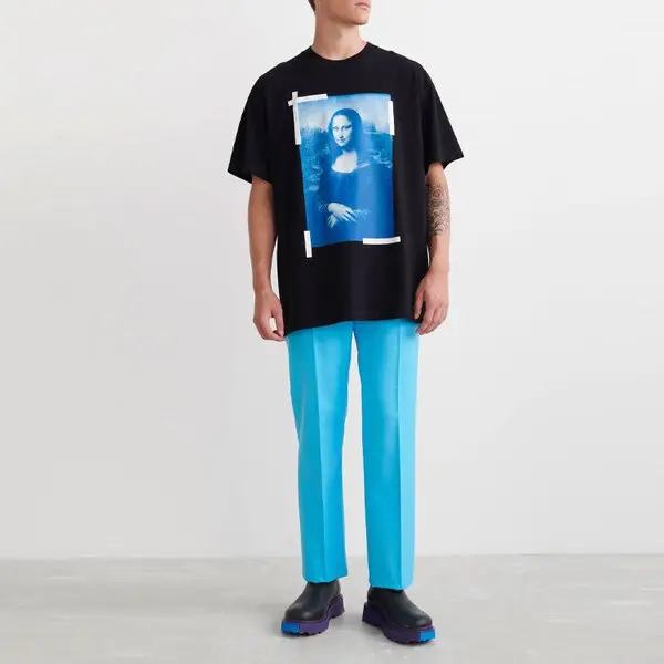 Off-White Monalisa Over Short-sleeve Tee - Black