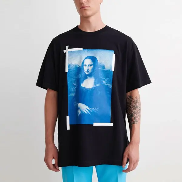 Off-White Monalisa Over Short-sleeve Tee - Black