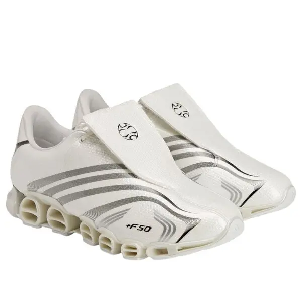 Adidas X Slam Jam F50 Megaride Sneakers - Cloud White/core Black/silver Metallic