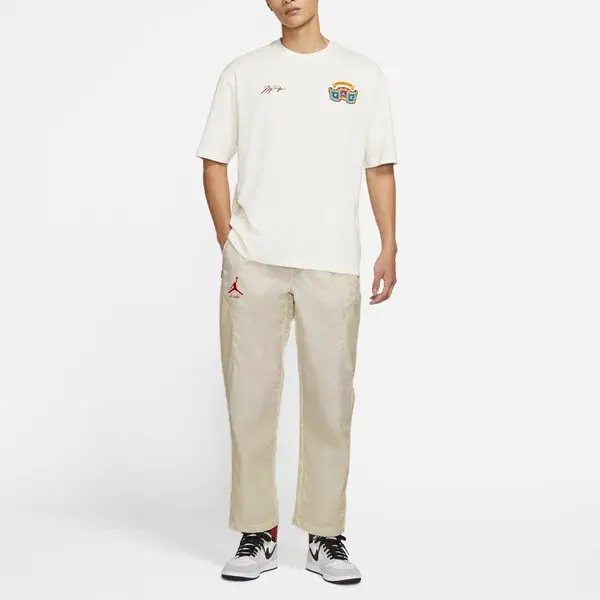 JORDAN X Off-white Woven Pants Asia Sizing 'fossil