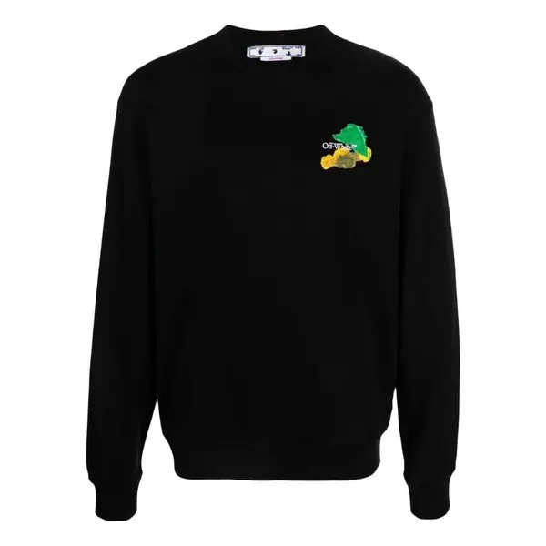 Off-White Brush Arrow Crew Neck Sweatshirt - Black/multi