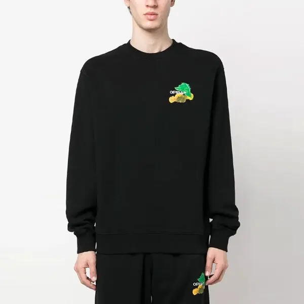 Off-White Brush Arrow Crew Neck Sweatshirt - Black/multi