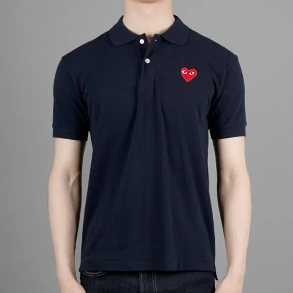 Play Comme Des Garcon Polo Red Emblem