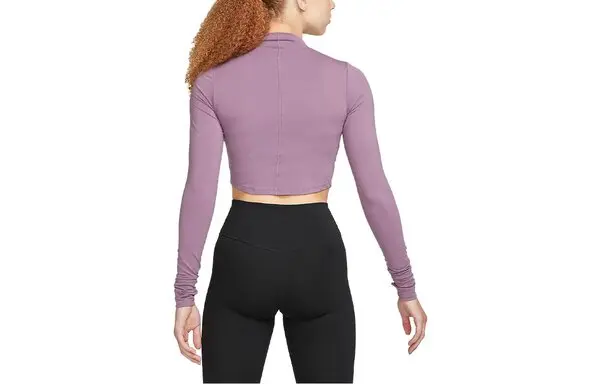 Nike Dri-fit One Luxe Long-sleeve Cropped Top