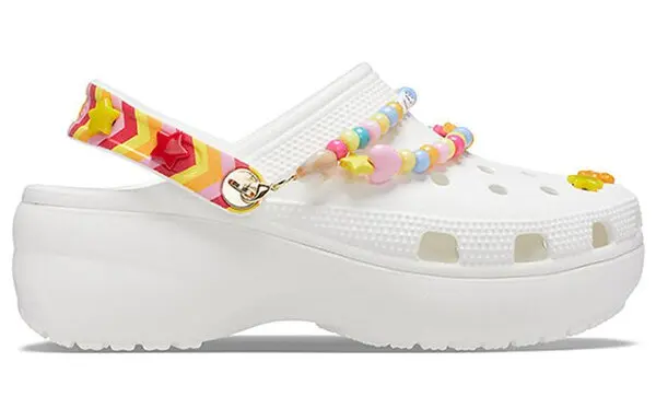 CROCS Embellished Platform Clogs