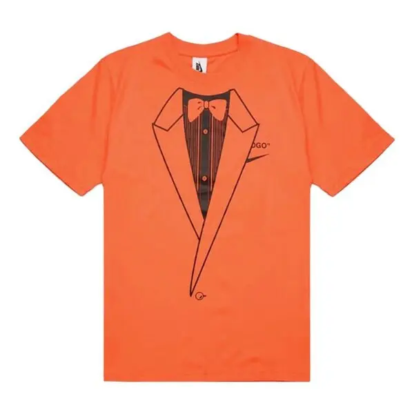 Nike X Off-white Nrg A6 T-shirt 'orange Black - Orange/black