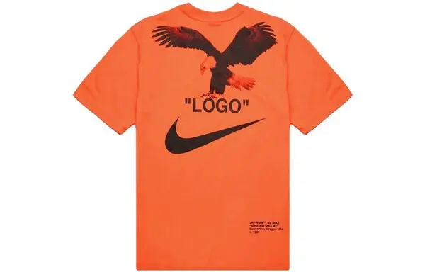 Nike X Off-white Nrg A6 T-shirt 'orange Black - Orange/black
