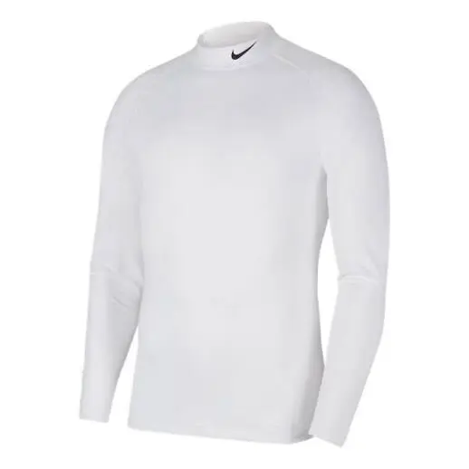 Nike Pro High Collar Training Long Sleeve Top - White
