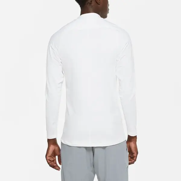 Nike Pro High Collar Training Long Sleeve Top - White