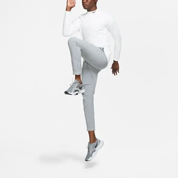 Nike Pro High Collar Training Long Sleeve Top - White