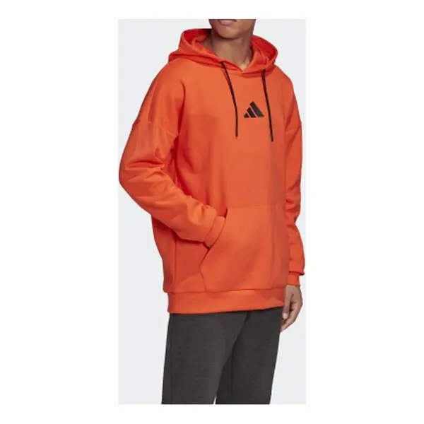 Adidas M Urb Tiger Oh Logo Hoodie - Red