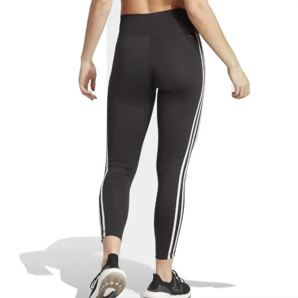 Adidas Train Essentials 3-stripes High-waisted 7/8 Leggings - Black