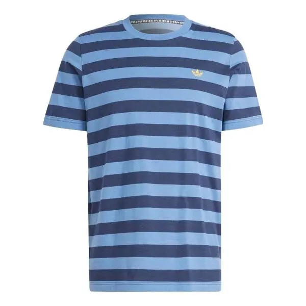 Adidas Originals Striped T-shirt 'blue White - Blue/white