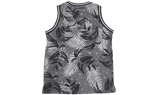 JORDAN Basketball Vest With Leaf Print - Grey