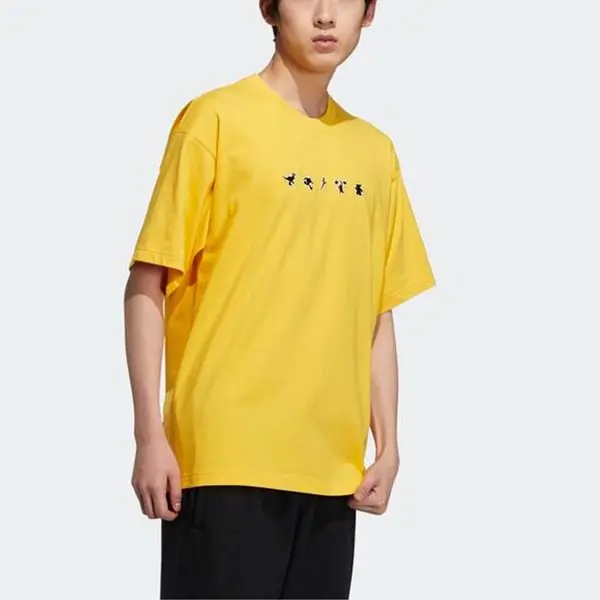 Adidas Originals Manga Ss Tee 2 Sports Causual Round Collar Male - Yellow