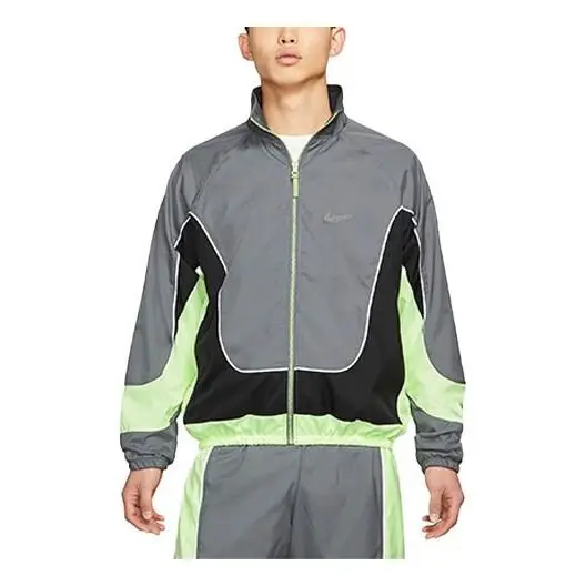 Nike Colorblock Woven Stand Collar Jacket - Default Colorway