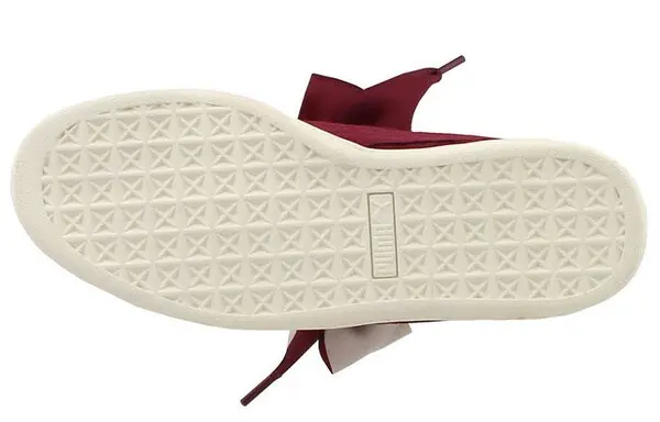 PUMA Suede Heart Quilt Sneaker - Wine