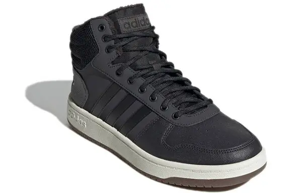Adidas Hoops 2.0 High Top Sneakers - Black/white