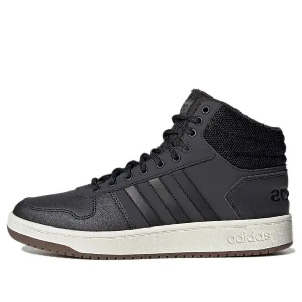 Adidas Hoops 2.0 High Top Sneakers - Black/white