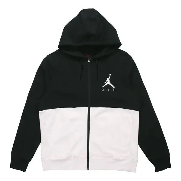 JORDAN Flying Logo Printing Fleece Hooded Sports - Black