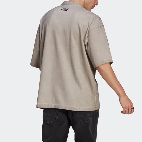 Adidas Originals R.y.v Oversize Abstract Trefoil Tee For Timber